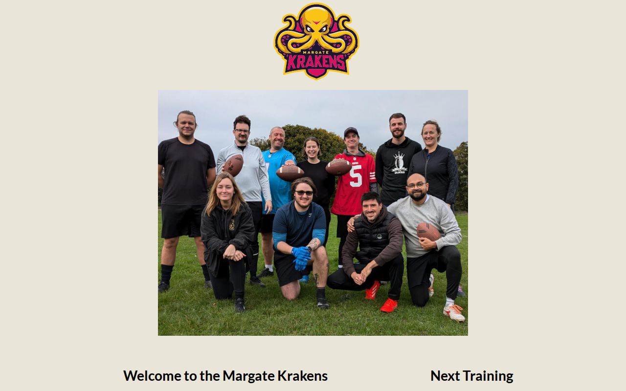 Margate Krakens - Flag Football Team